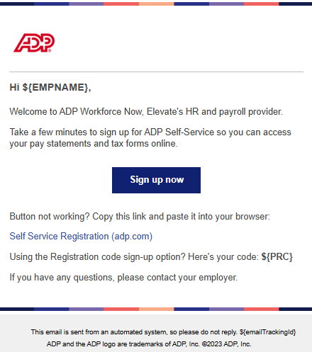 ADP Registration Instructions for Field Staff – Elevate Support Center ...